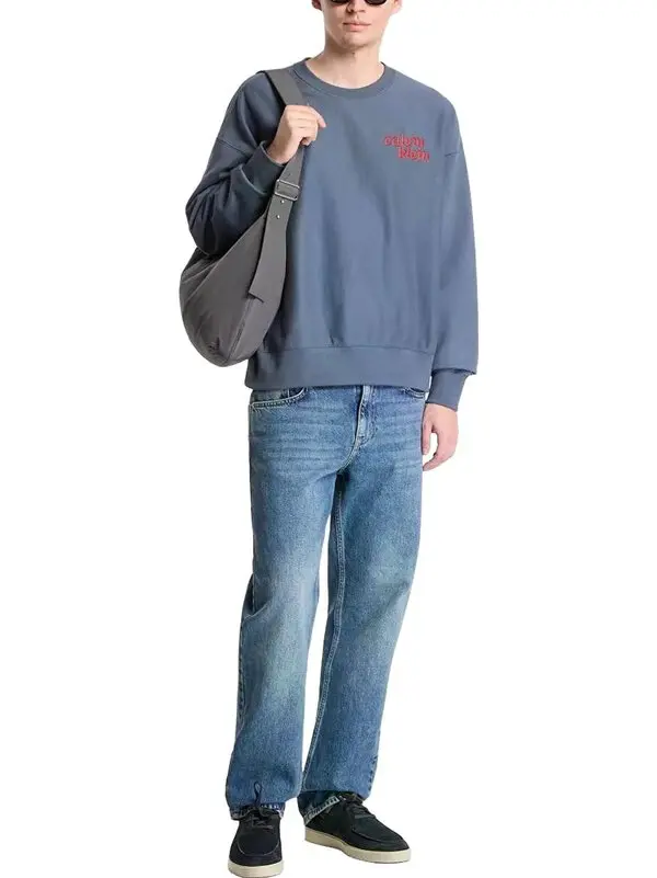 Calvin Klein Embroidered Logo Sweater - Blue