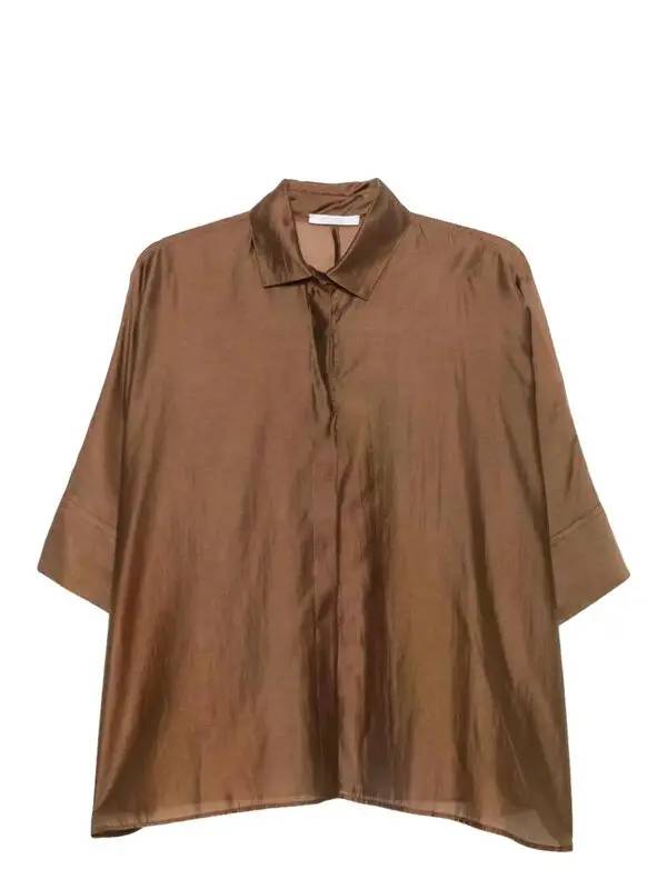 CENERE GB Short-sleeve Shirt - Brown