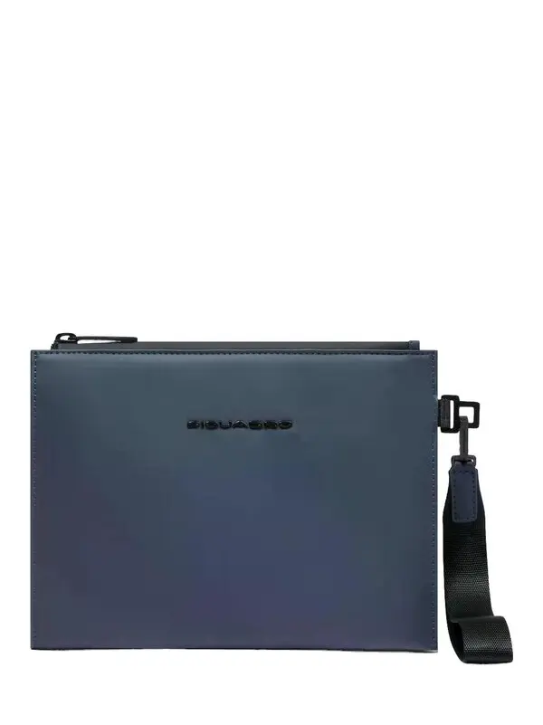 PIQUADRO Detachable Strap Clutch Bag - Blue