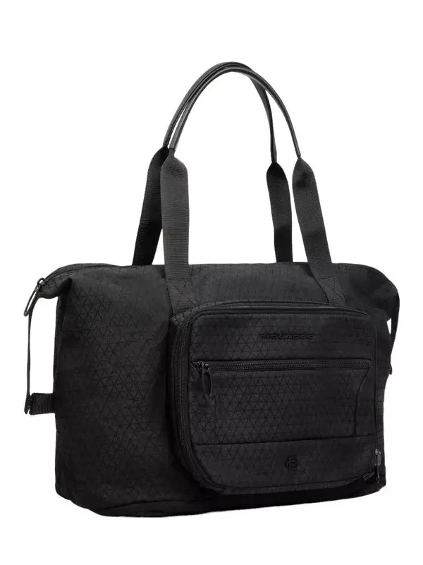 PIQUADRO Geometric Pocket Holdall - Black