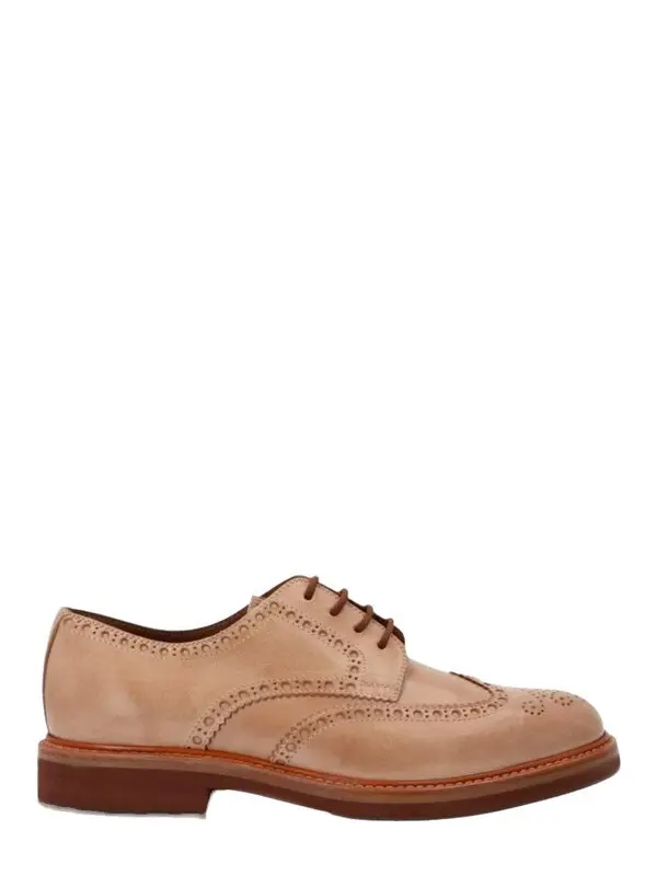 Brunello Cucinelli Round Toe Brogues - Beige