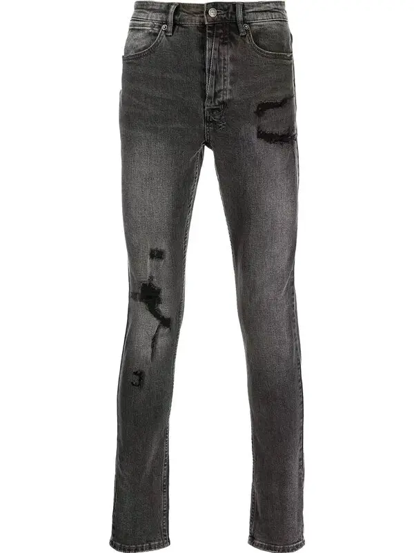 Ksubi Distressed Detail Skinny Jeans - Black