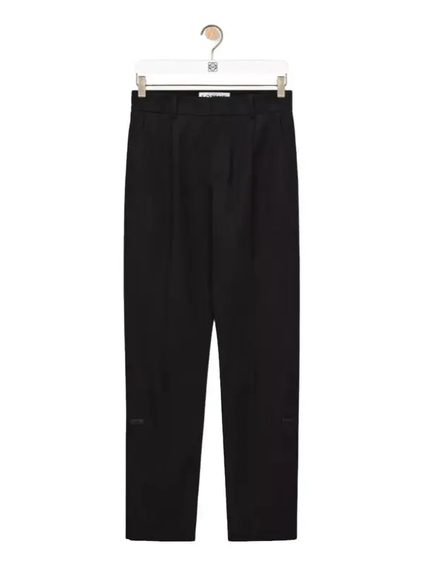 Loewe Slim Cotton Trousers - Black