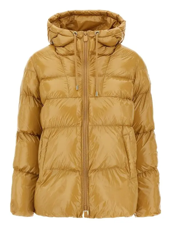 Pinko Quilted Padded Jacket - Brown