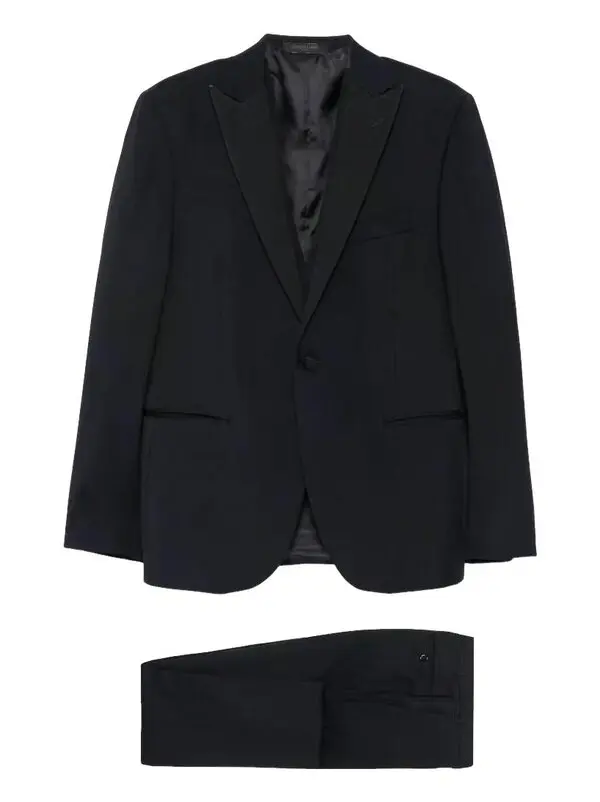 Corneliani Peak-lapel Single-breasted Suit - Blue