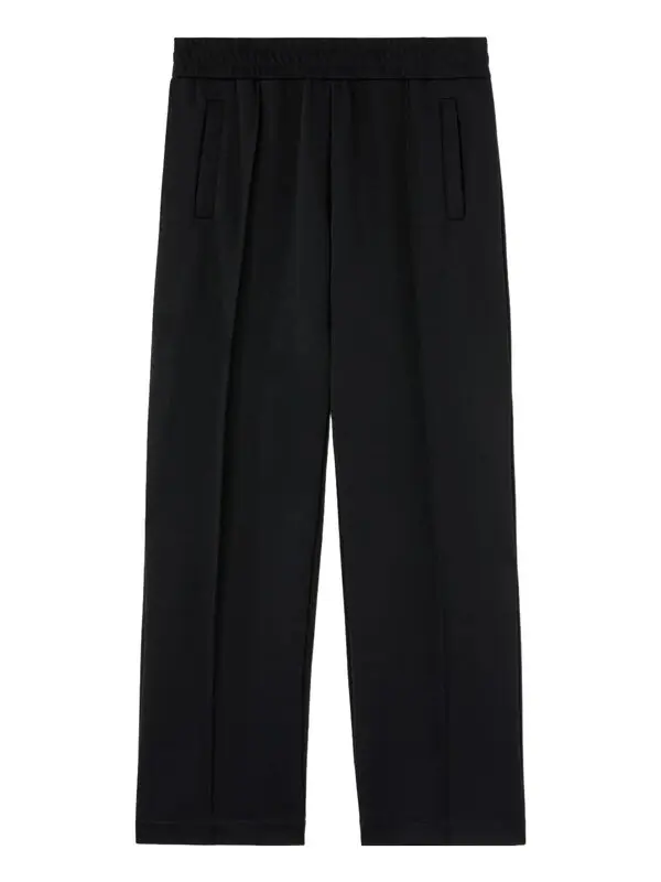 Palm Angels Curved Logo Printed Sweatpants - Black