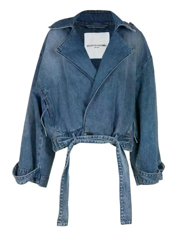 Brandon Maxwell Regan Denim Jacket - Blue