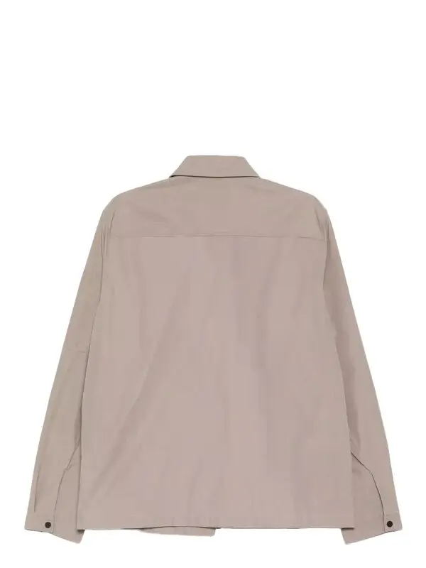 Hugo Zip-up Utility Shirt - Brown