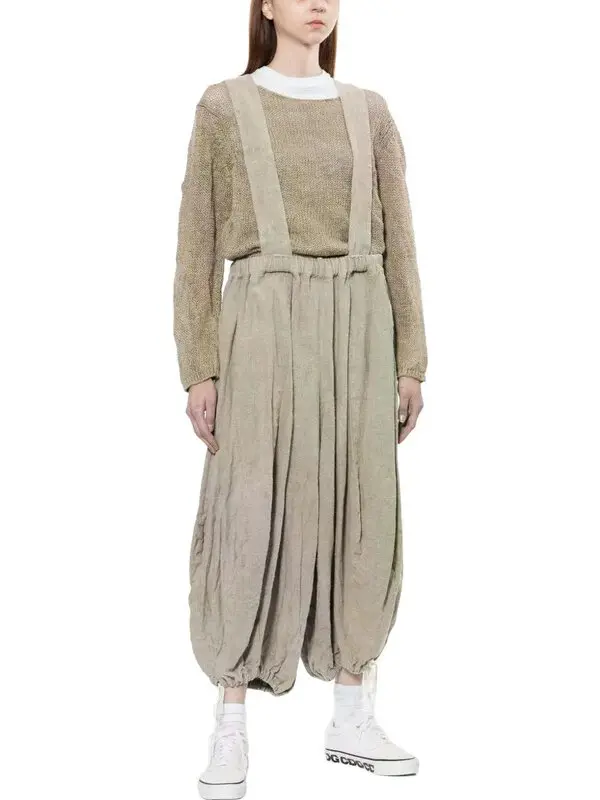 Comme Des Garçons Fringed Hem Sweater - Neutrals