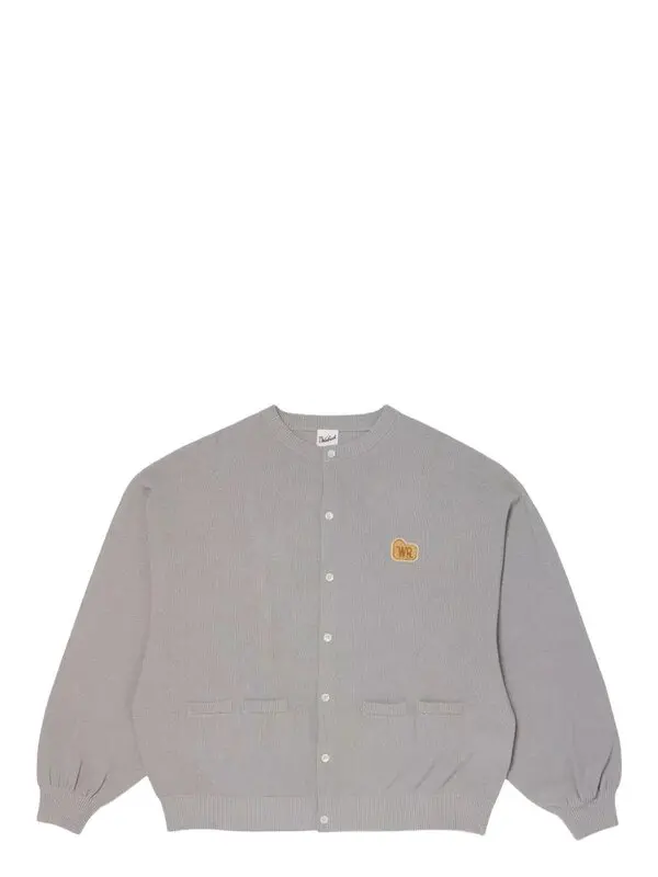Woolrich Cotton Pique Logo-patch Cardigan - Grey