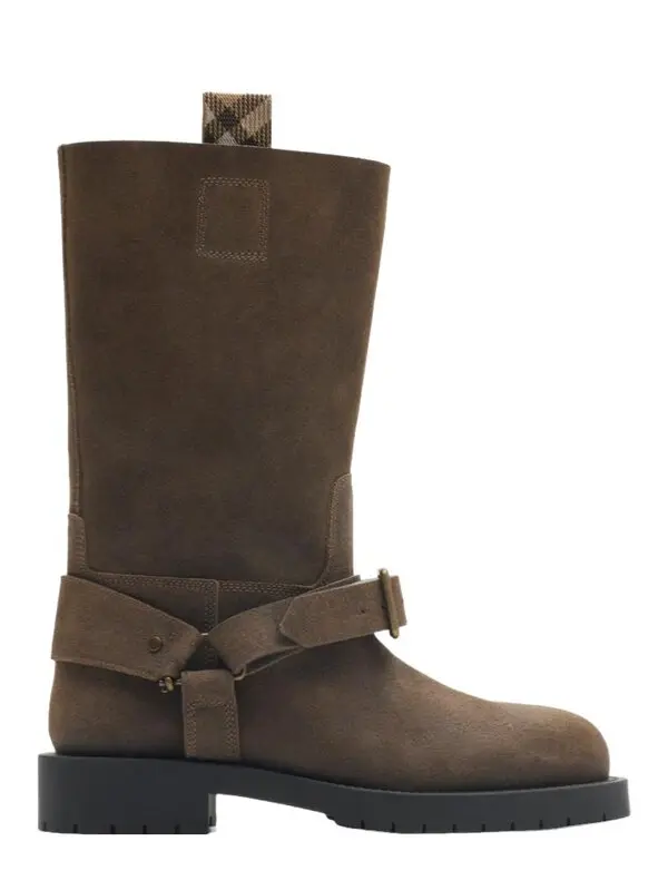 Burberry Soft Saddle Low Boots - Lake