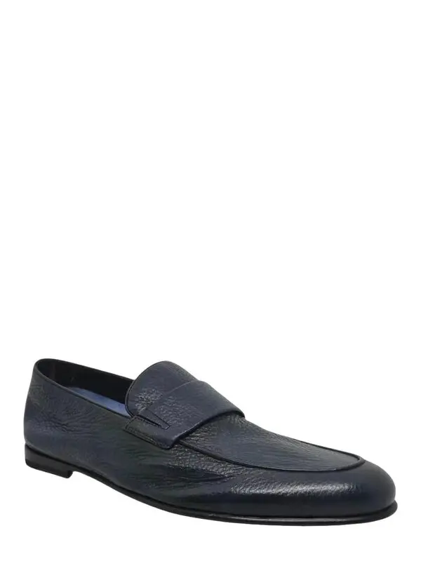 BARRETT Grainy Leather Loafers - Brown