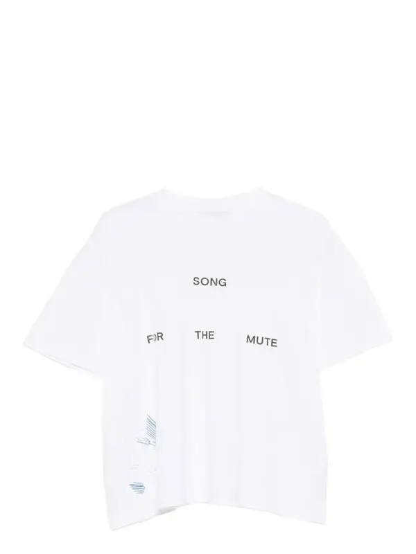 SONG FOR THE MUTE Graphic Print T-shirt - White