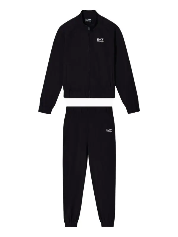 EA7 Logo Detail Tracksuit Set - Black