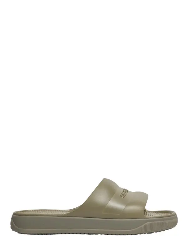 Moncler Altive Logo Detailed Slides - Sage Green