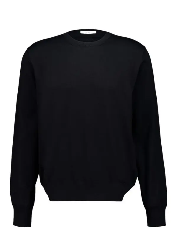 Givenchy Paris Label Long-sleeved Sweater - Black