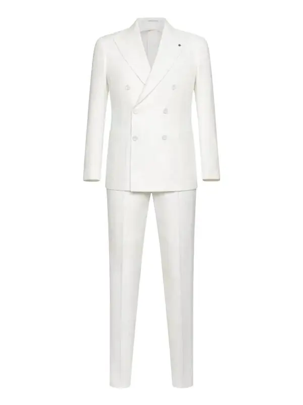 Tagliatore Montecarlo Double-breasted Suit - White