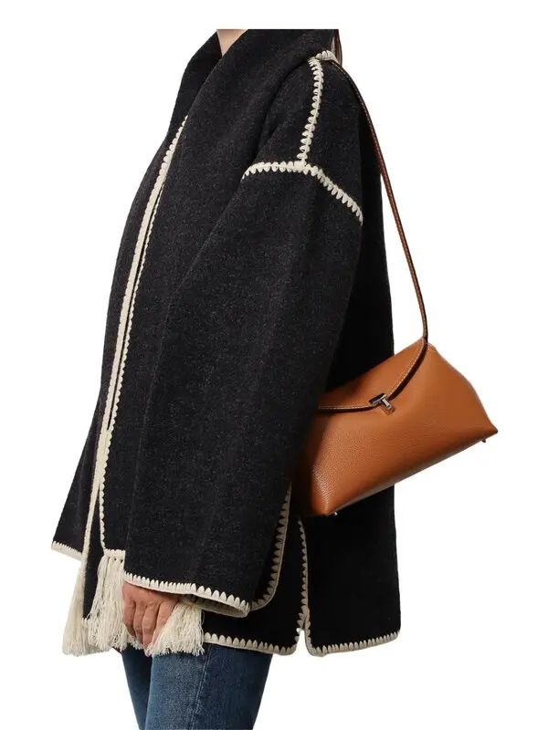 TOTEME Flap Shoulder Bag - Black