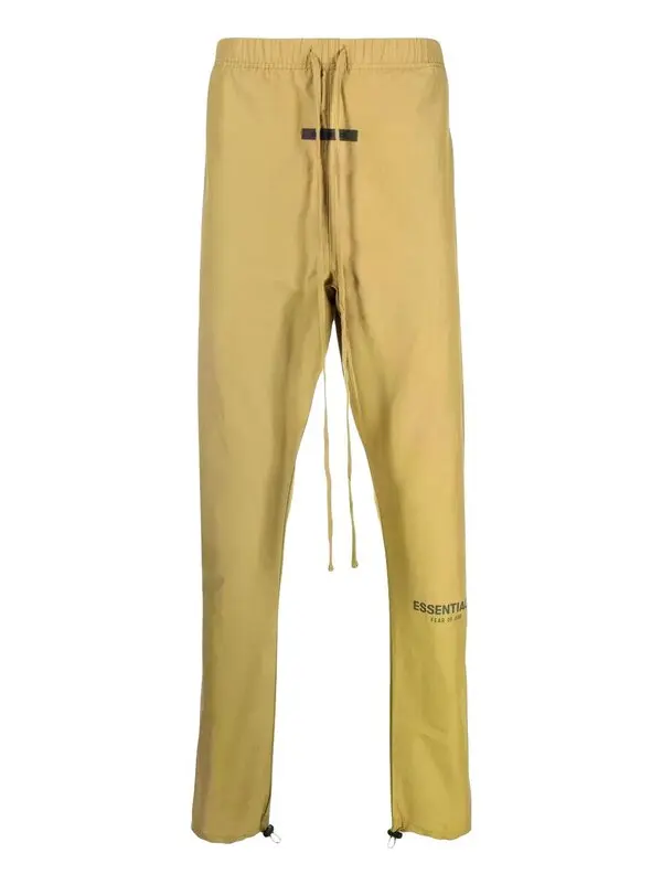 Fear Of God Logo-print Track Pants - Neutrals