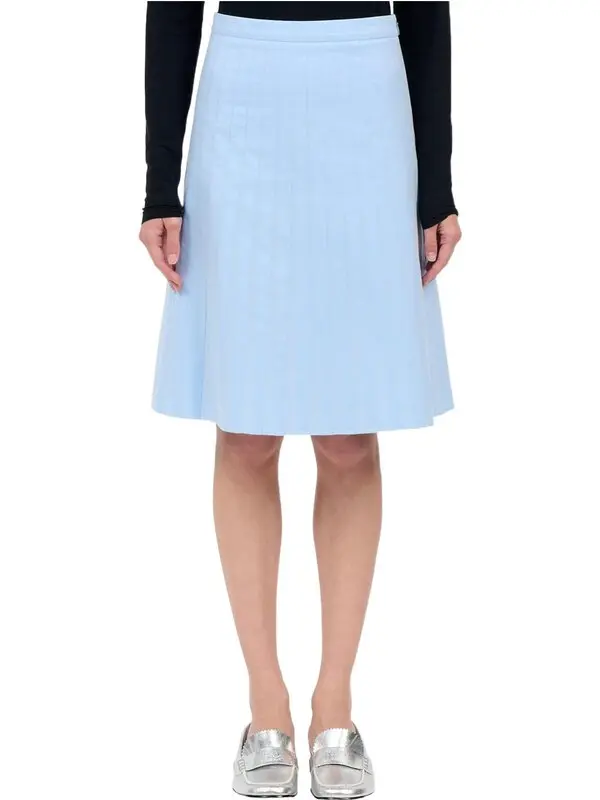 MAISON MARGIELA High-waisted Striped Skirt - Blue