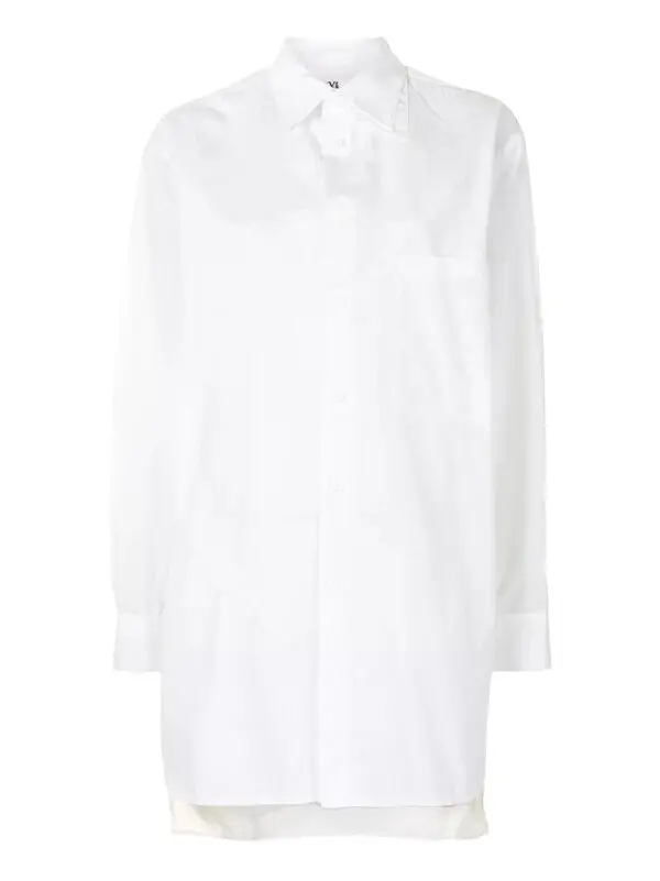 Y’s Double-collar Cotton Shirt - White