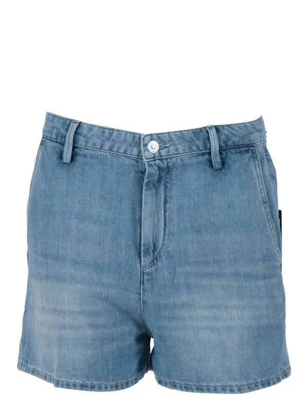 7 For All Mankind Tailored Denim Shorts - Blue