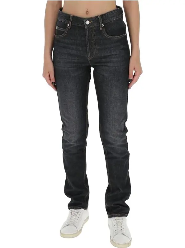 Isabel Marant Étoile Logo Jeans - Black