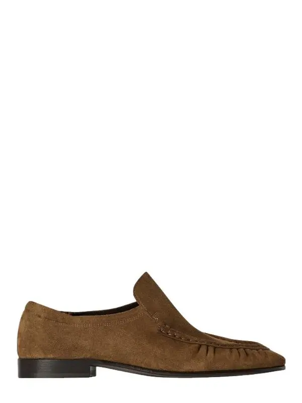 THE ROW Soft Moccasin Two Loafers - Brown