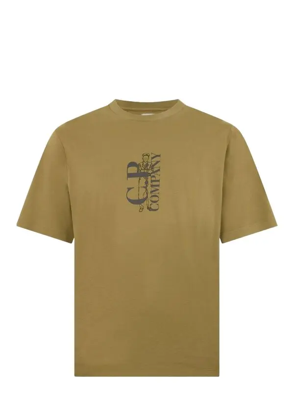 C.P. COMPANY Logo Print T-shirt - Green