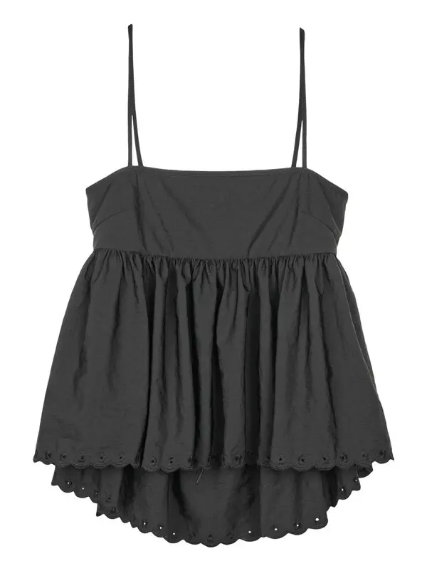 Cecilie Bahnsen Selena Top - Black