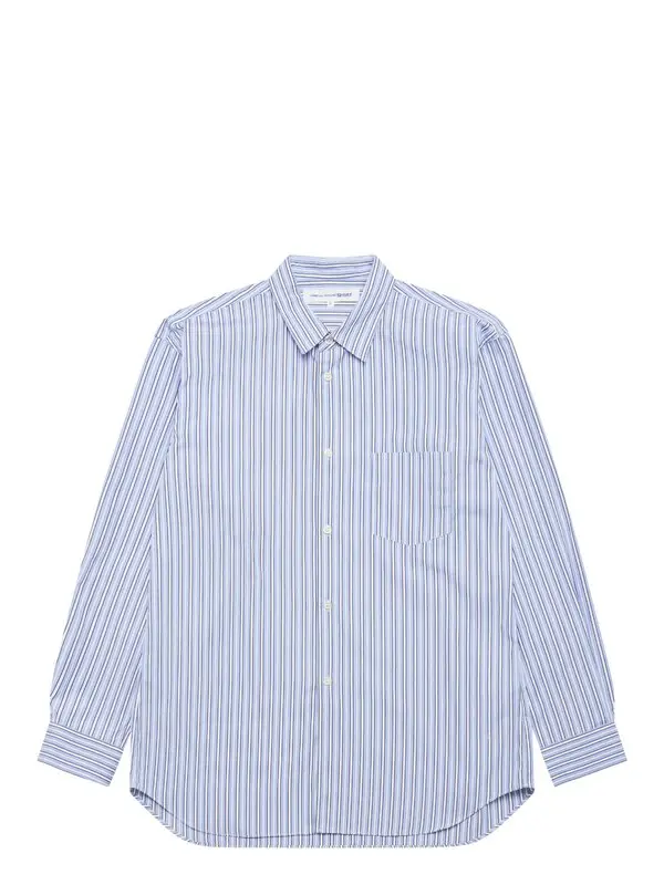 Comme Des Garçons Long Sleeve Shirt - Blue