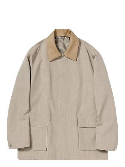 Auralee Long-sleeved Casual Jacket With Classic Collar - No