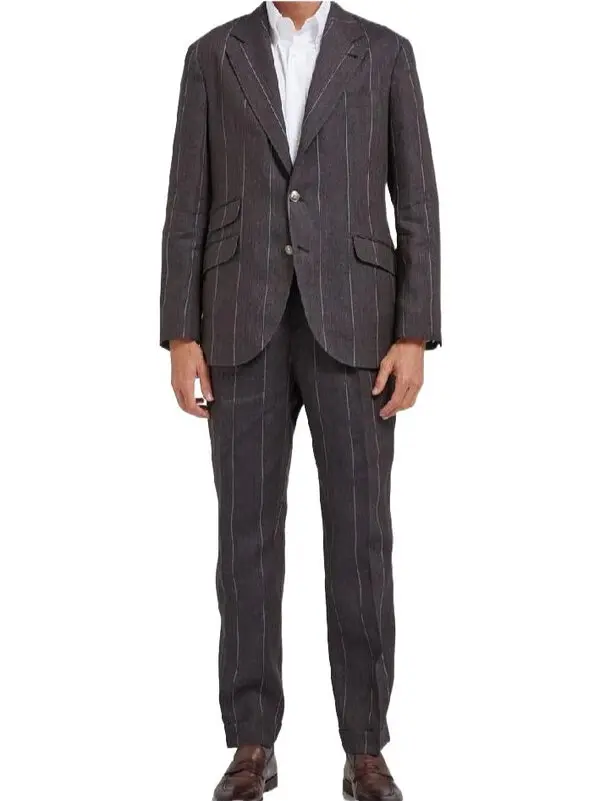 Brunello Cucinelli Long-sleeved Suit - Black