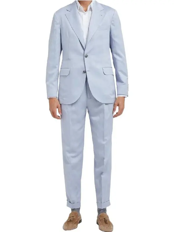 Brunello Cucinelli Long-sleeved Suit - Blue