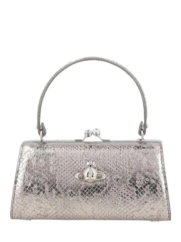 VIVIENNE WESTWOOD Embossed Frame Shoulder Bag - Nude