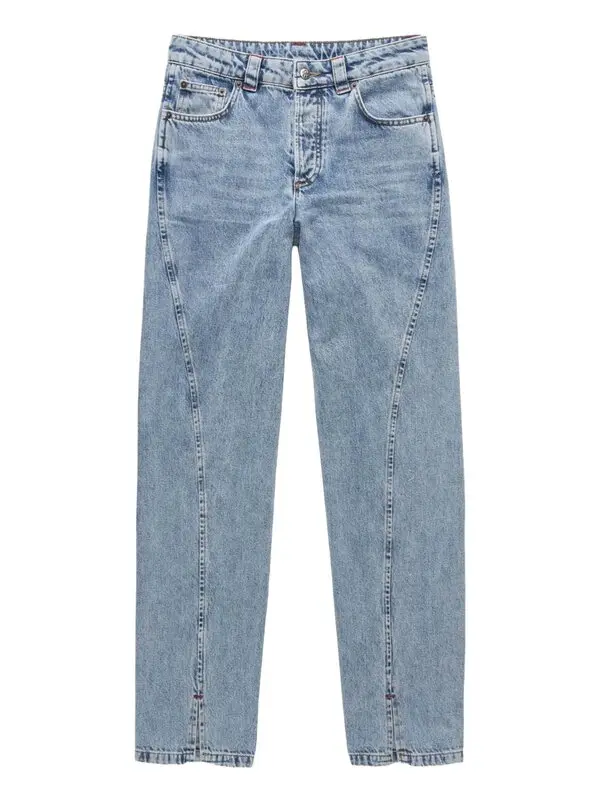 AVAVAV Straight Leg Jeans With Embroidered Pockets - No