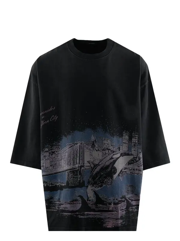WILLY CHAVARRIA Graphic Print T-shirt - Black