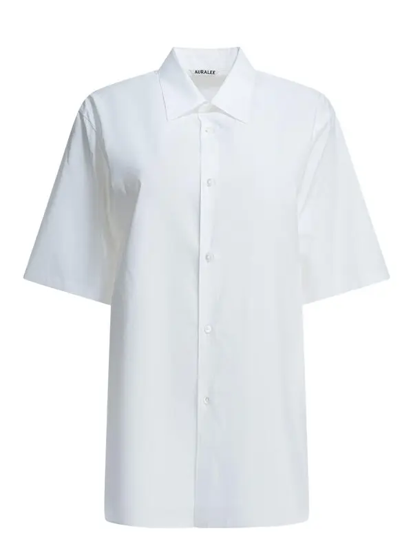 Auralee Short-sleeve Button-up Shirt - White