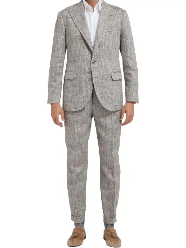 Brunello Cucinelli Long-sleeved Suit - Gray