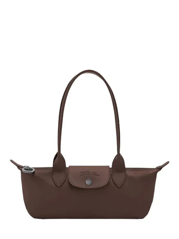 Longchamp Leather Top Handle Shoulder Bag - Mocha