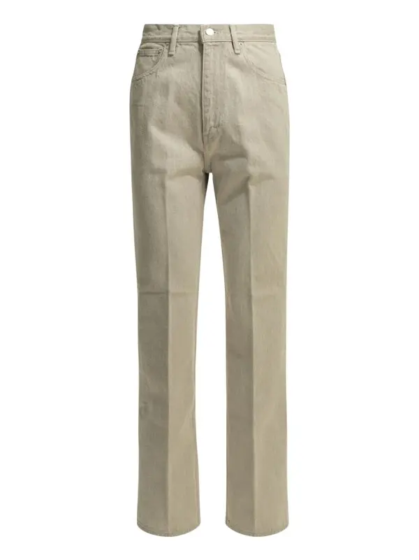Auralee Straight Leg Jeans - Nude