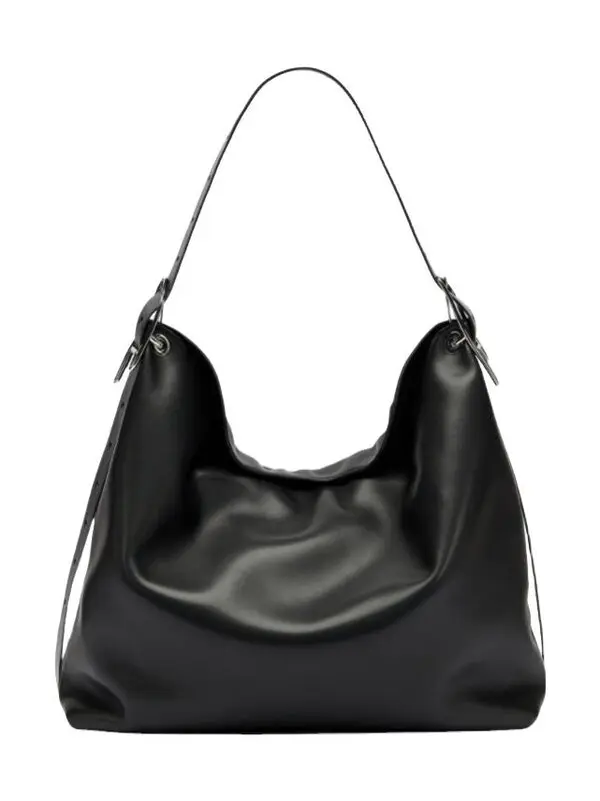 DIESEL® D-line Leather Shoulder Bag - Black