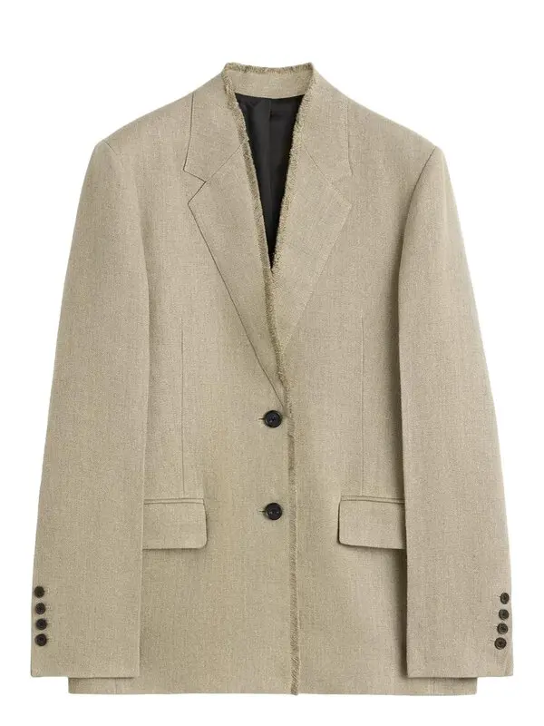 TOTEME Raw Lapel Jacket - Beige