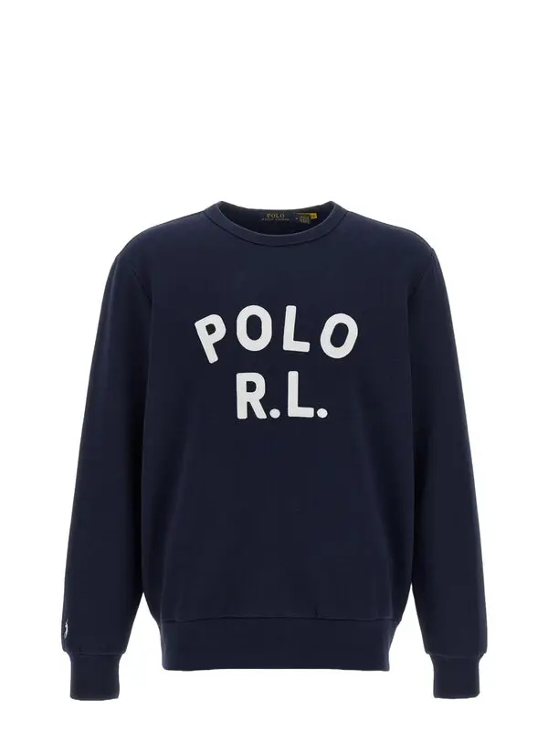 Polo Ralph Lauren Crewneck Sweatshirt With Logo Print - Blue