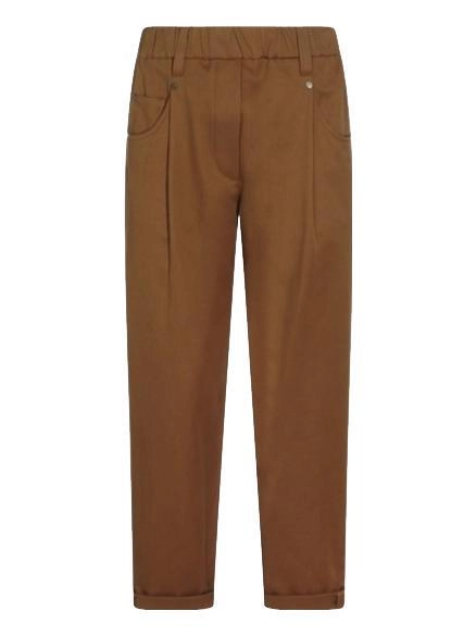 Brunello Cucinelli Elasticated Waistband Cropped Pants - No