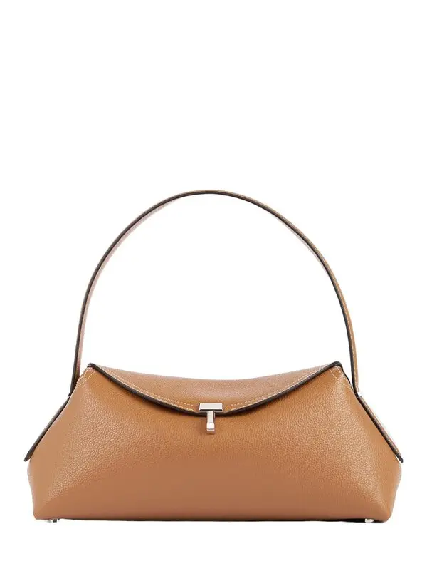 TOTEME T-lock Top Handle Bag - Tan