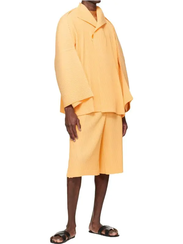 Issey Miyake Pleated Shorts - Nude