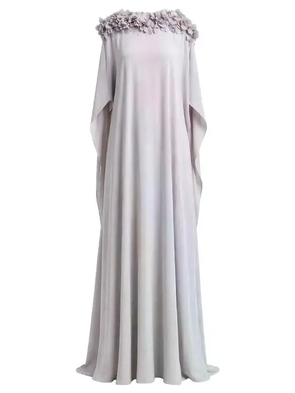 GEMY MAALOUF Embellished Kaftan Dress - Purple