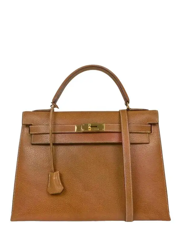 Hermès 1994 Pigskin Kelly 32 Sellier Handbag - Brown