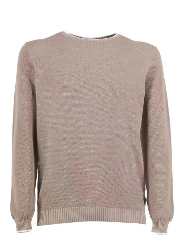 Fedeli Crew Neck Sweater - Brown